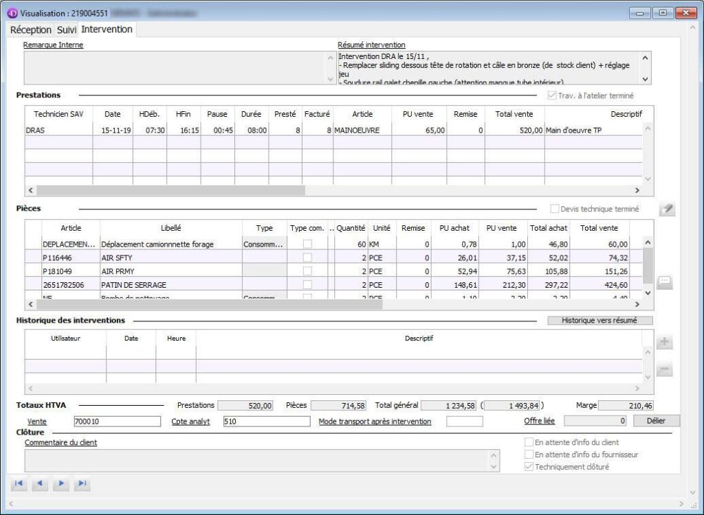 Logiciel SAV - Service Après-Vente | MAC/PC | EQUISIS ERP